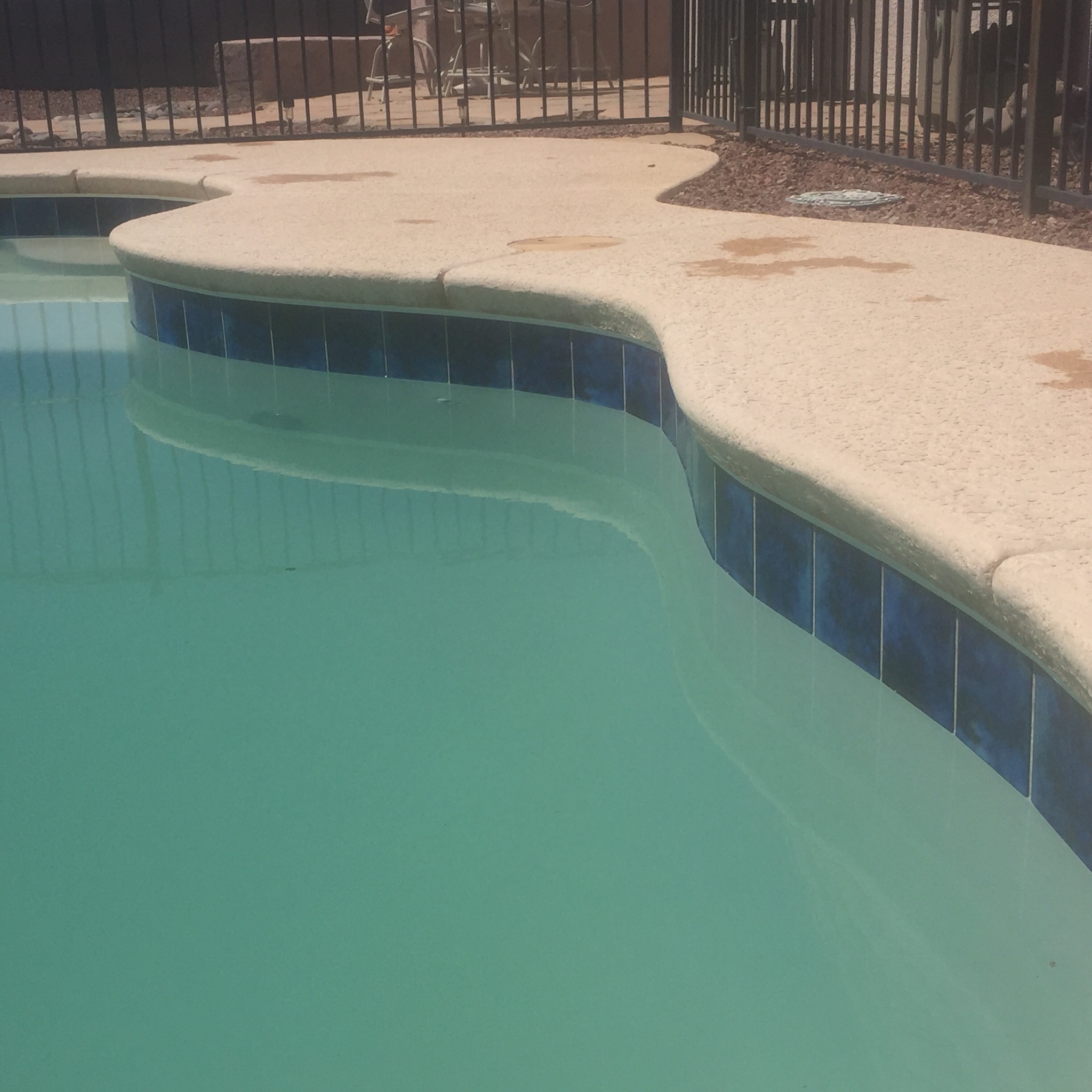 See What Your Pool Will Look Like After You Clean Those Faded Pool Tile